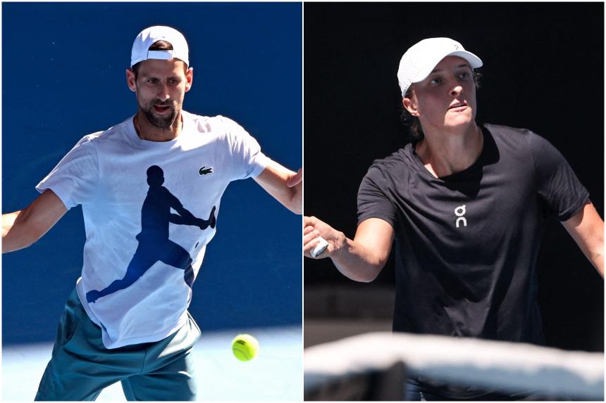 Novak Djokovic plays qualifier, Iga Swiatek faces Sofia Kenin at ...