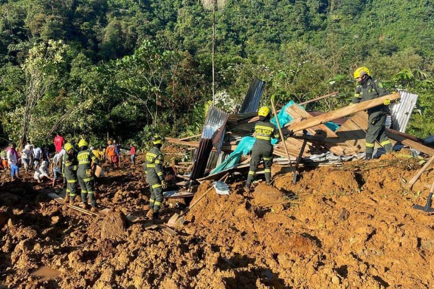 Death toll in Colombia landslide rises to 33 | The Straits Times