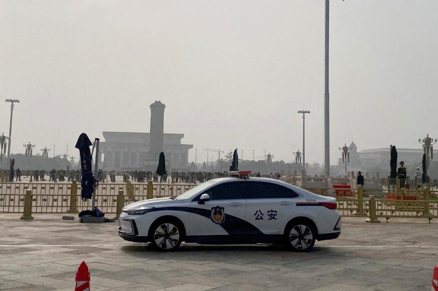 Self-driving police patrol cars tested on Beijing roads | The Straits Times