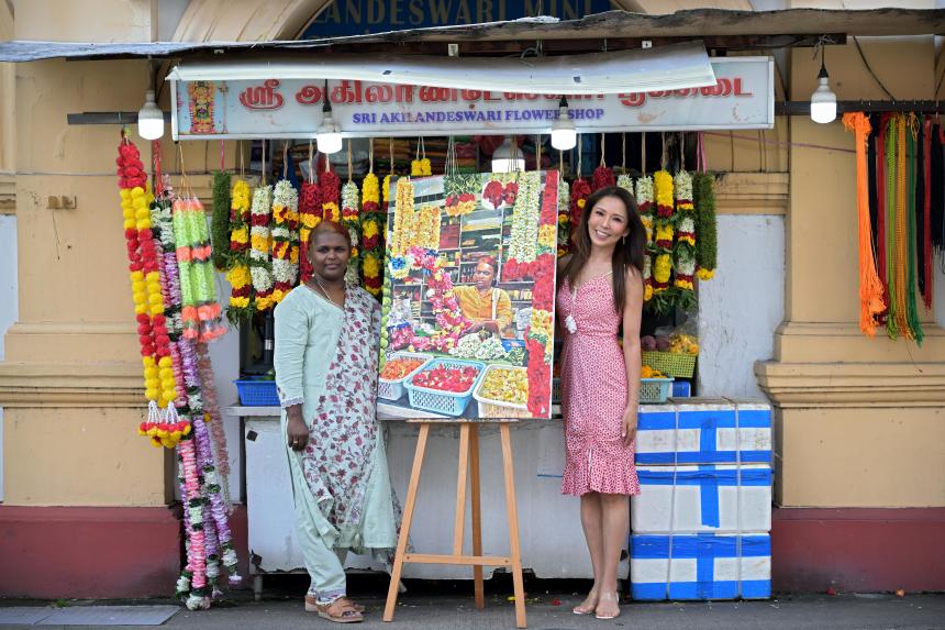 Japanese artist celebrates Singapore’s heritage artisans with paint ...