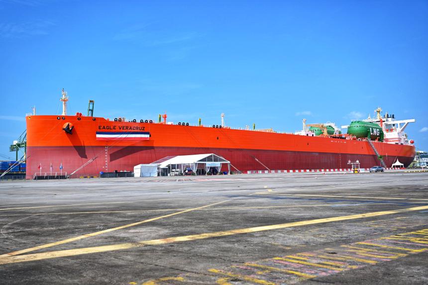 Launch of vessel partially powered by cleaner LNG marks milestone for S ...