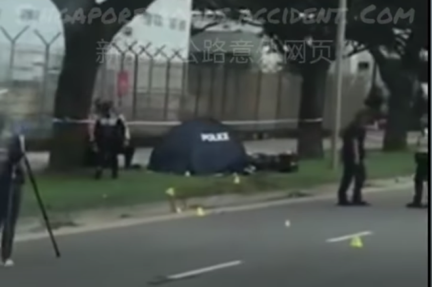 Man dies after his motorcycle skids in Tuas | The Straits Times