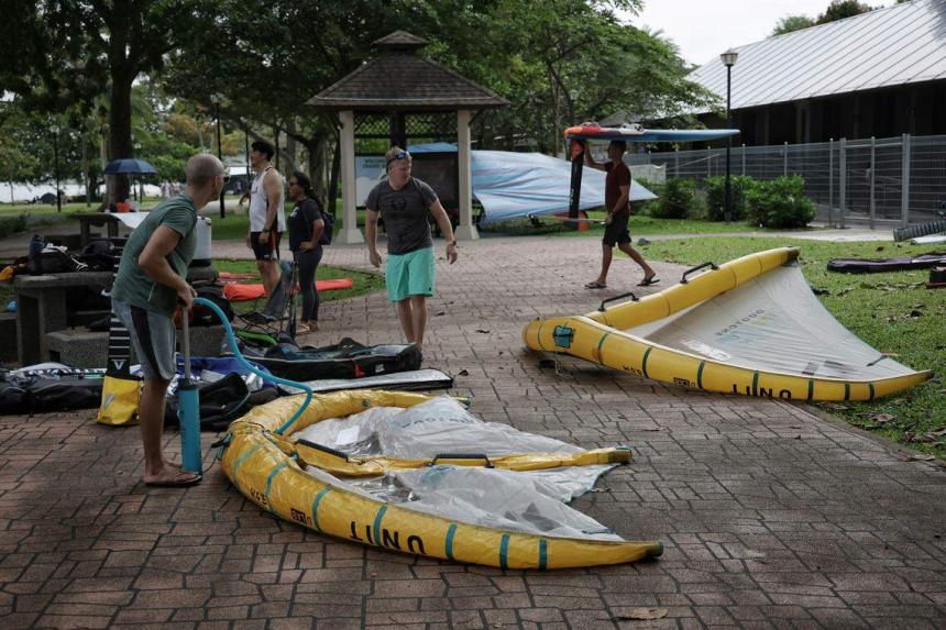 Winging it on the water, wingfoiling picks up in Singapore | The ...