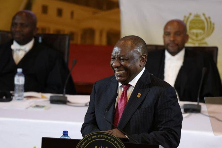 South Africa's Ramaphosa touts ANC history in state of nation address ...