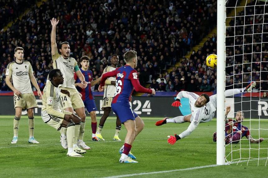 Yamal scores twice as Barcelona are held to a 3-3 draw by lowly Granada ...