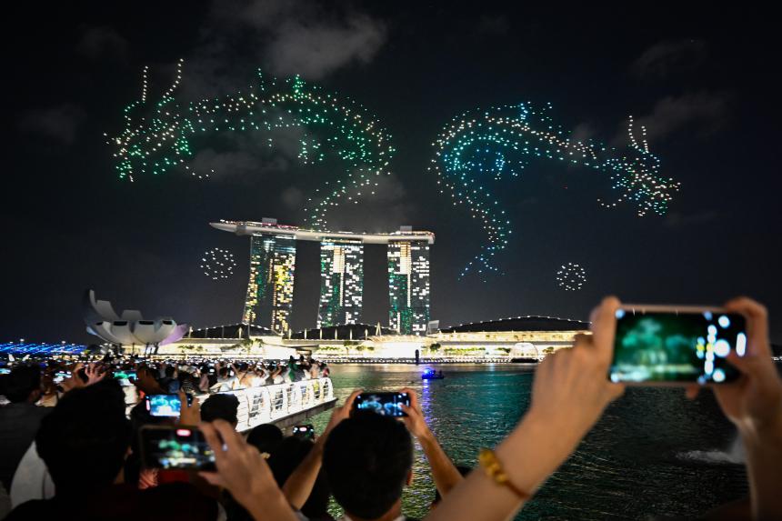 Marina Bay Sands reschedules Feb 17 dragon drone show | The Straits Times