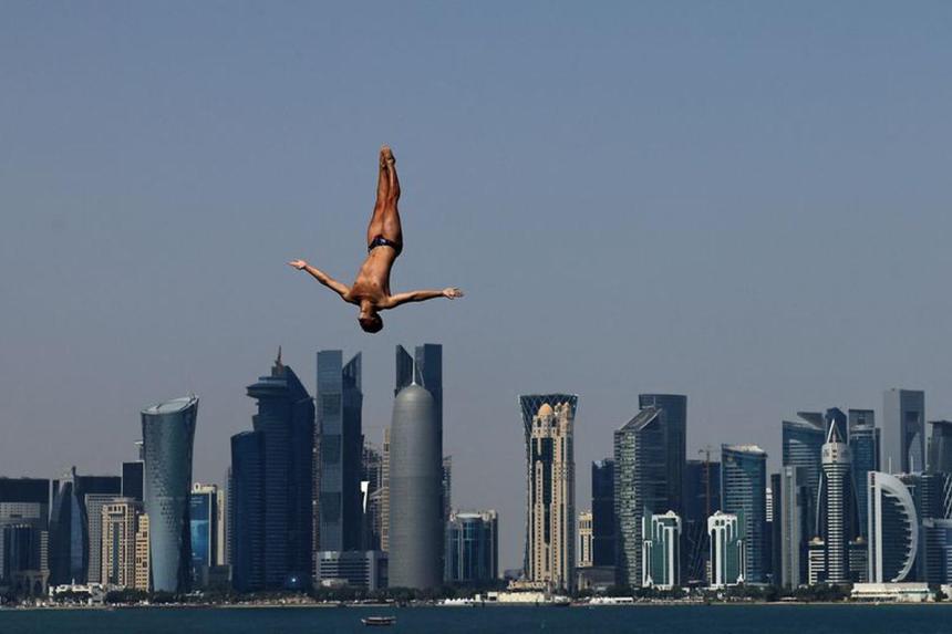 Doha high divers dream of Olympic stage | The Straits Times