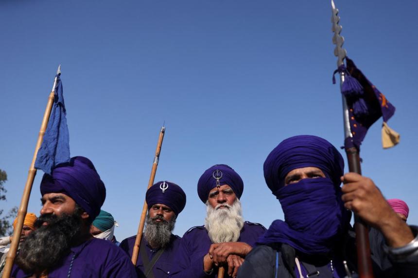 With spears and shields, India's Nihang Sikh warriors join farmers ...