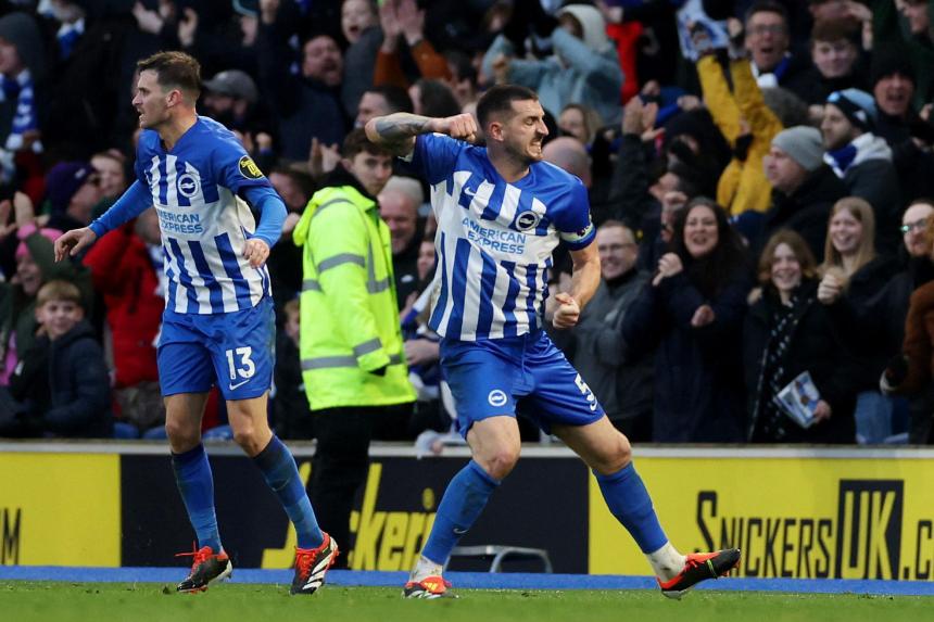 Late Lewis Dunk goal rescues point for Brighton against Everton | The ...