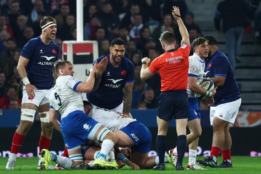 France saved twice in a row by officiating decisions | The Straits Times