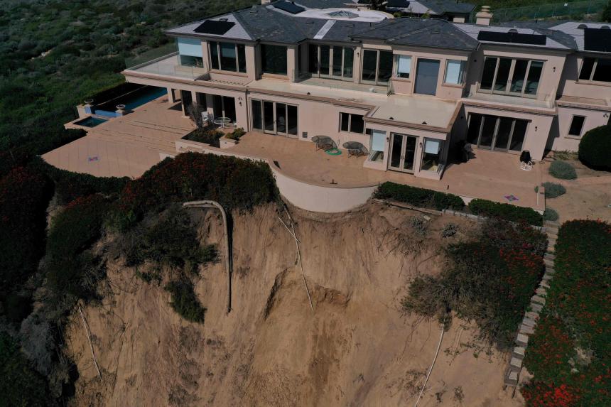 US doctor refuses to leave luxury cliffside home even after storms ...