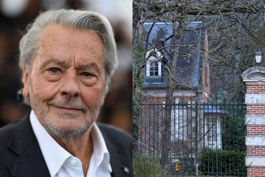 Police find scores of guns at French film star Alain Delon's home | The ...