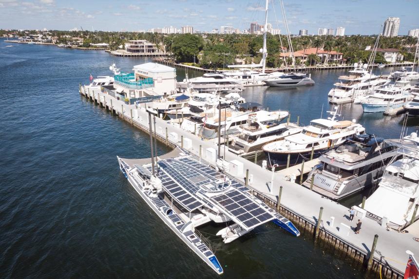 Zero-emission ship nears end of round-the-world voyage | The Straits Times