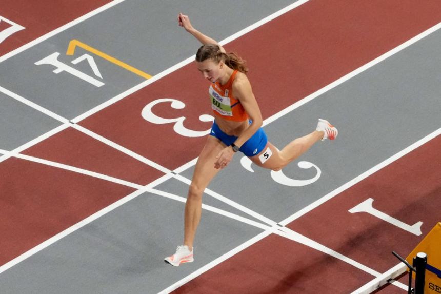 Dutch runner Bol smashes her own indoor 400m world record | The Straits ...