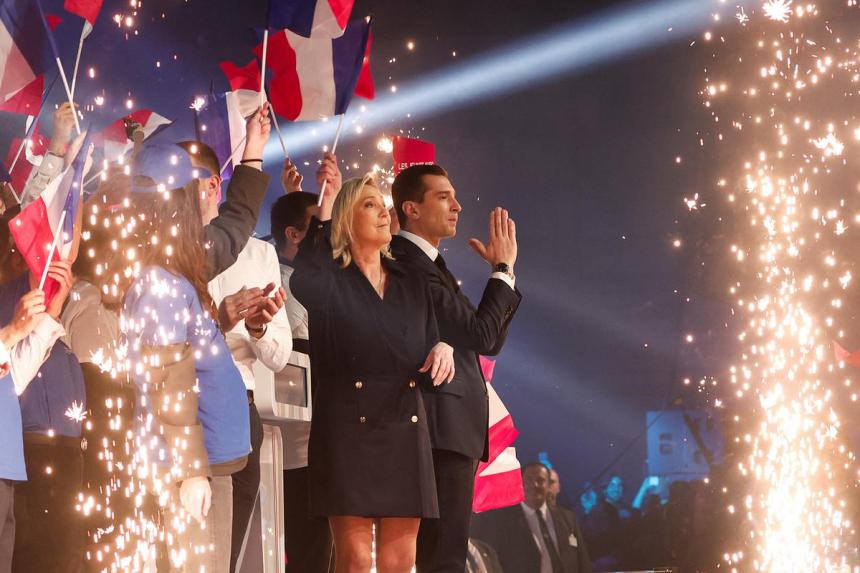 France's far-right RN makes immigration pillar of Europe poll campaign ...
