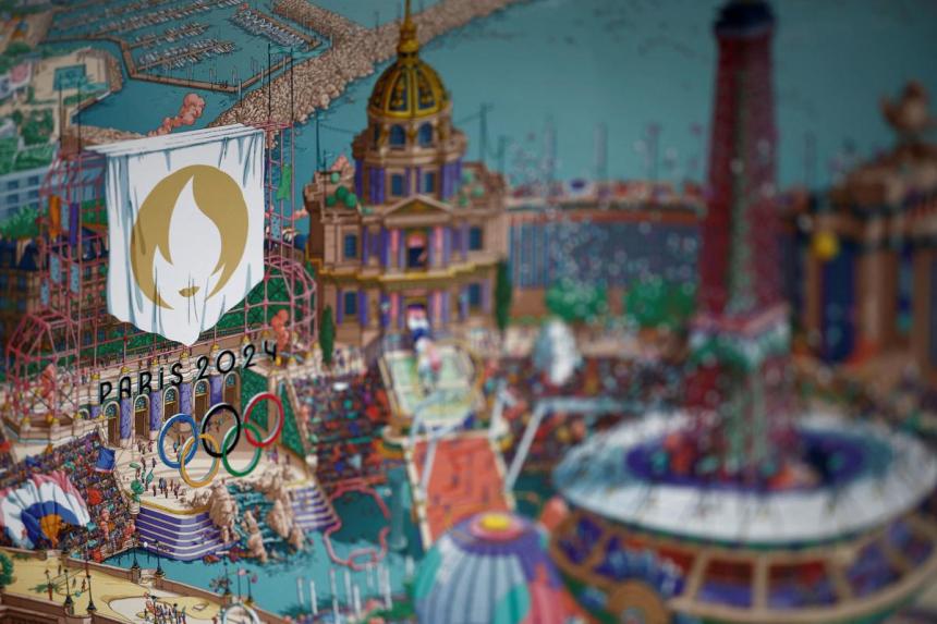 Paris 2024 unveils surrealistic official posters | The Straits Times