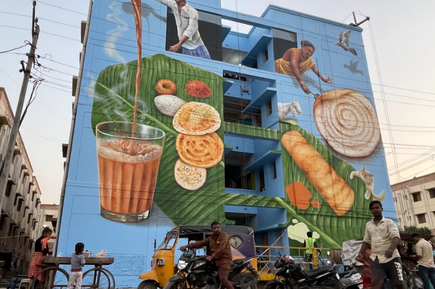 S’porean artist Yip Yew Chong’s giant mural in Tamil Nadu city captures ...