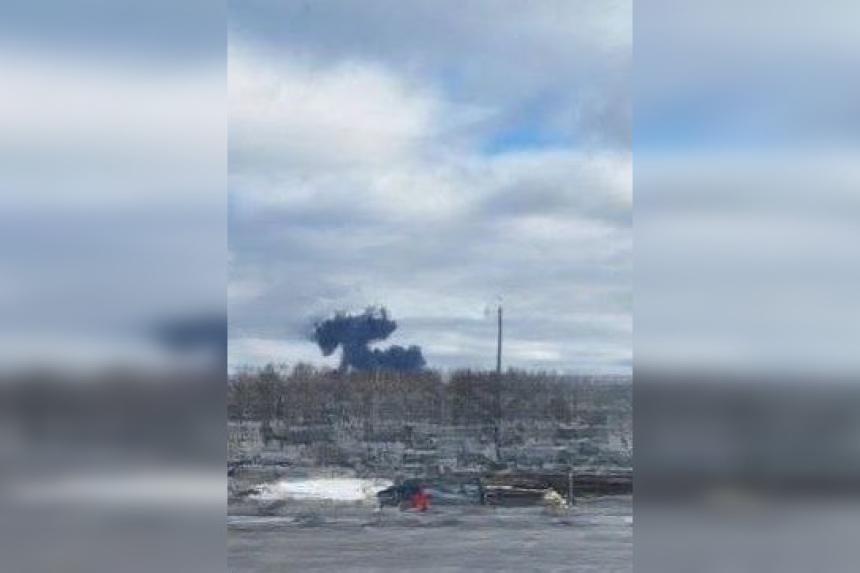 Russian military cargo plane crashes with 15 people on board | The ...