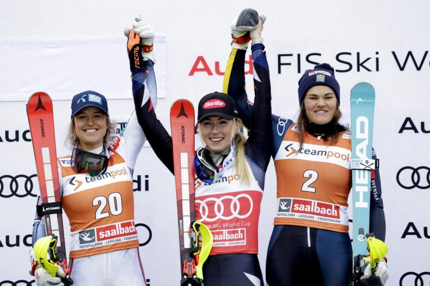 Alpine skiing: Shiffrin claims 97th World Cup win with slalom win at ...