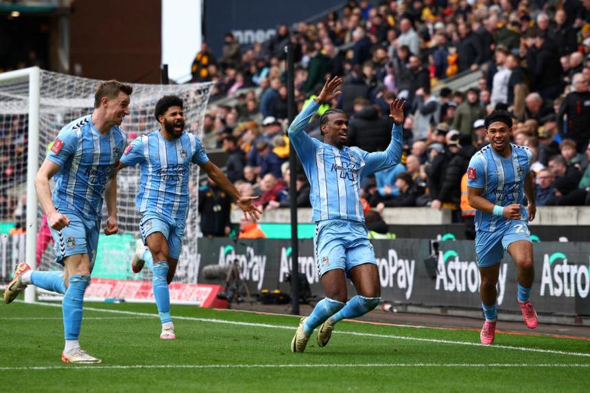 Coventry stun Wolves with two injury-time goals to reach FA Cup semis ...