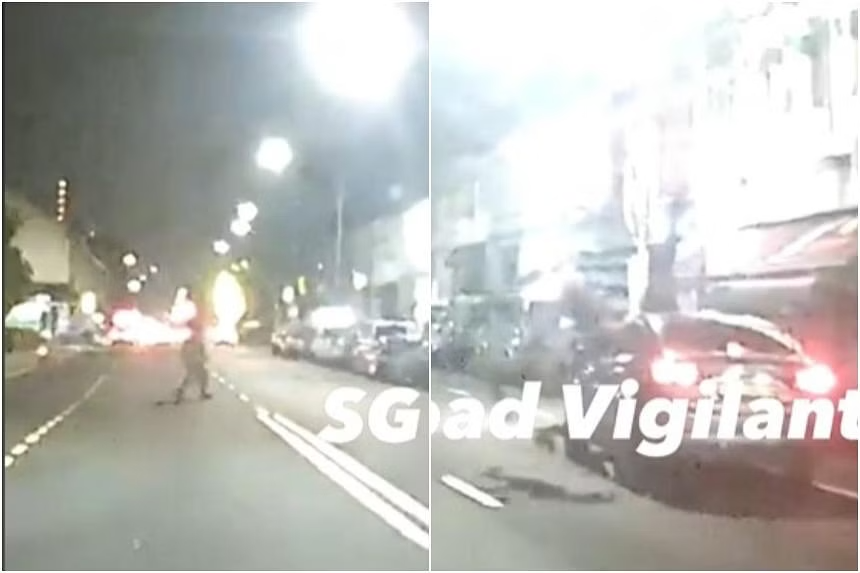 Man, 21, charged over Geylang hit-and-run case, allegedly drove without ...
