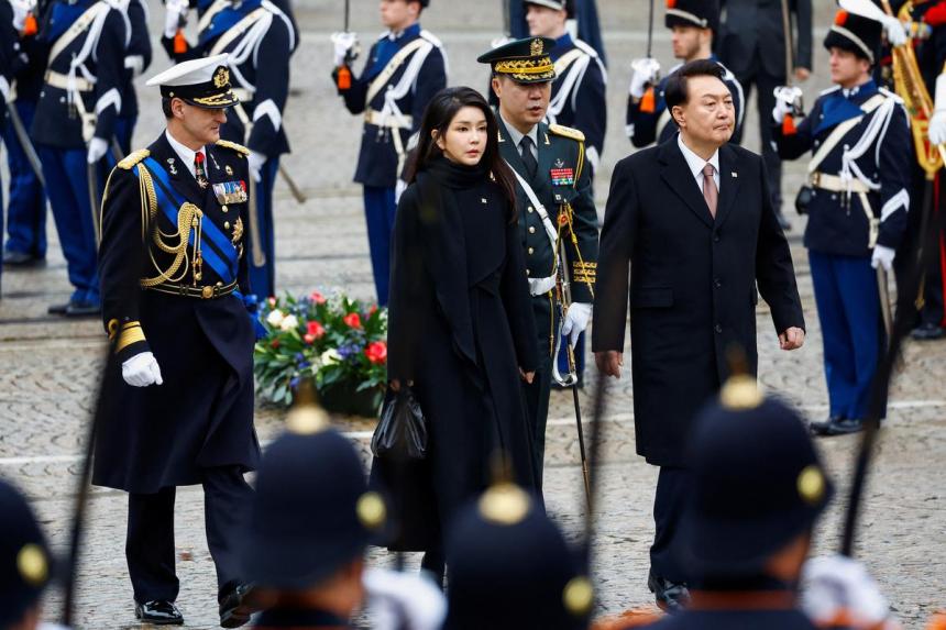 South Korea's first lady avoids limelight ahead of high-stakes election ...