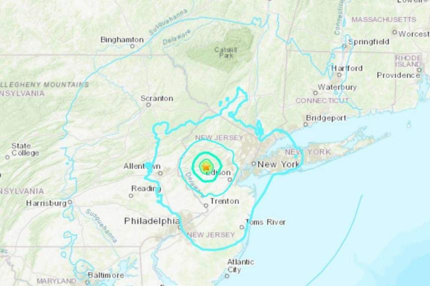 4.8-magnitude earthquake rattles New York, New Jersey | The Straits Times