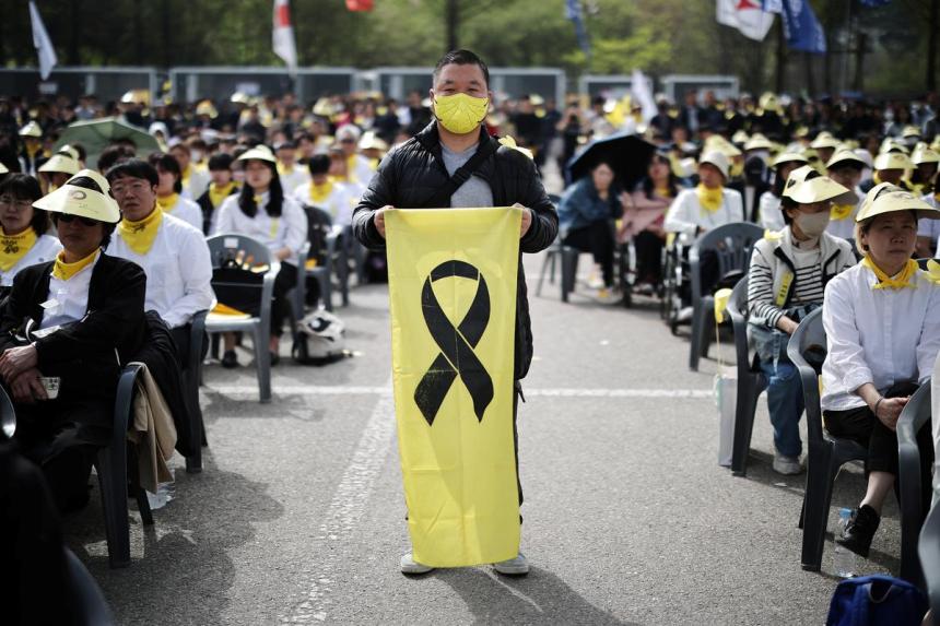 South Koreans still seek answers 10 years after Sewol ferry disaster ...