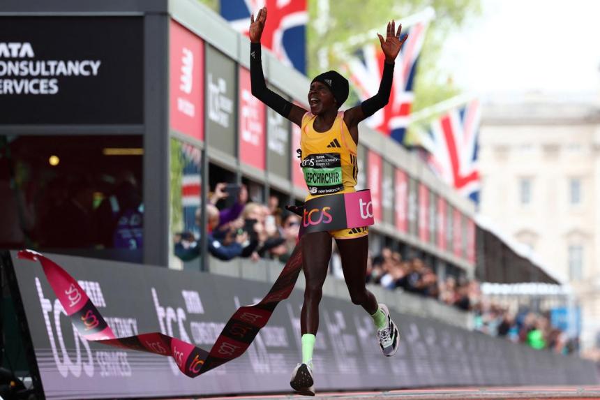 Peres Jepchirchir crushes women-only world record in winning London Marathon | The Straits Times