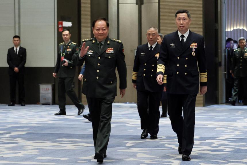 Chinese military officials met US and Russian naval officials this week ...