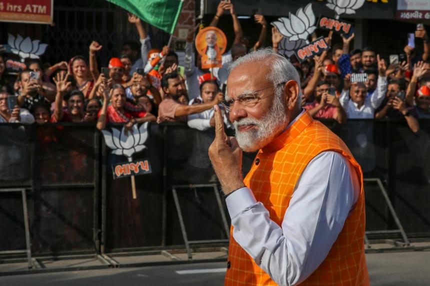 India’s Modi casts his vote as giant election reaches half-way mark ...