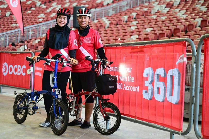 OCBC Cycle’s new foldie bike race draws over 1,000 | The Straits Times