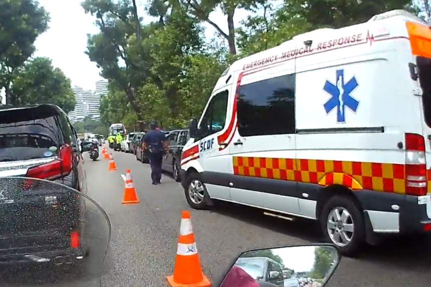 Two taken to hospital after 8-vehicle chain collision on AYE | The ...