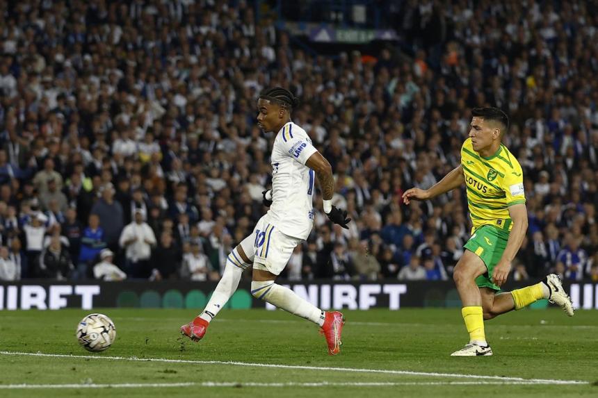 Leeds reach Championship play-offs final with 4-0 win over Norwich ...