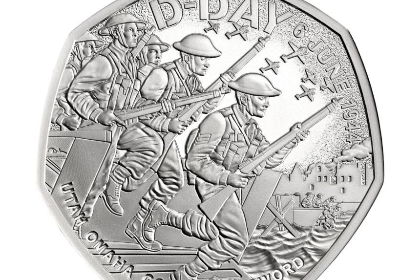 Britain's Royal Mint launches coin for 80th anniversary of D-Day ...