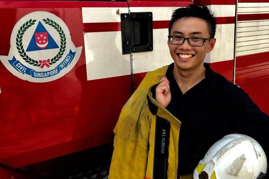 SCDF holds observance ceremony for fallen firefighter Kenneth Tay | The Straits Times