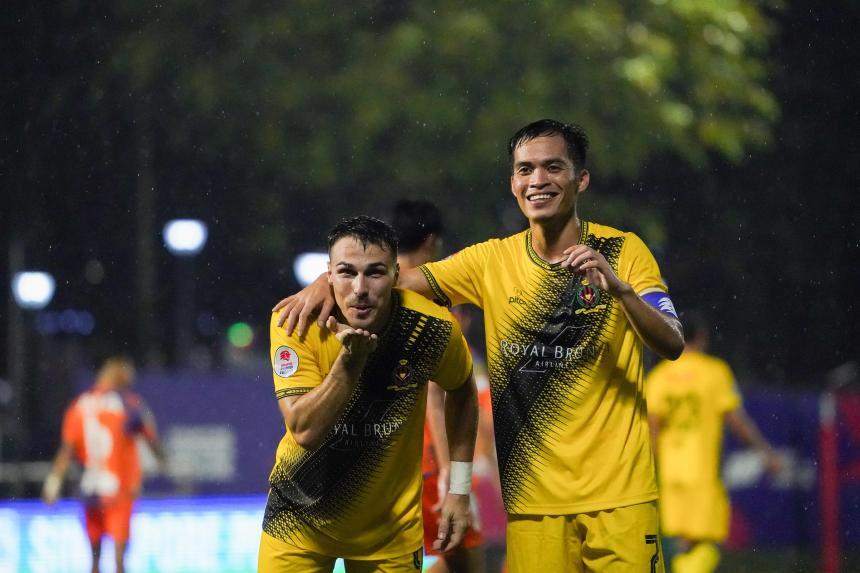 Foreign trio help Brunei DPMM run riot over Singapore Premier League ...