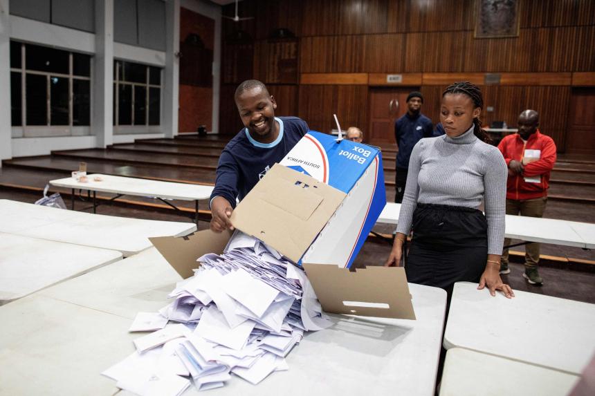 South Africa counts votes with African National Congress’ majority on ...