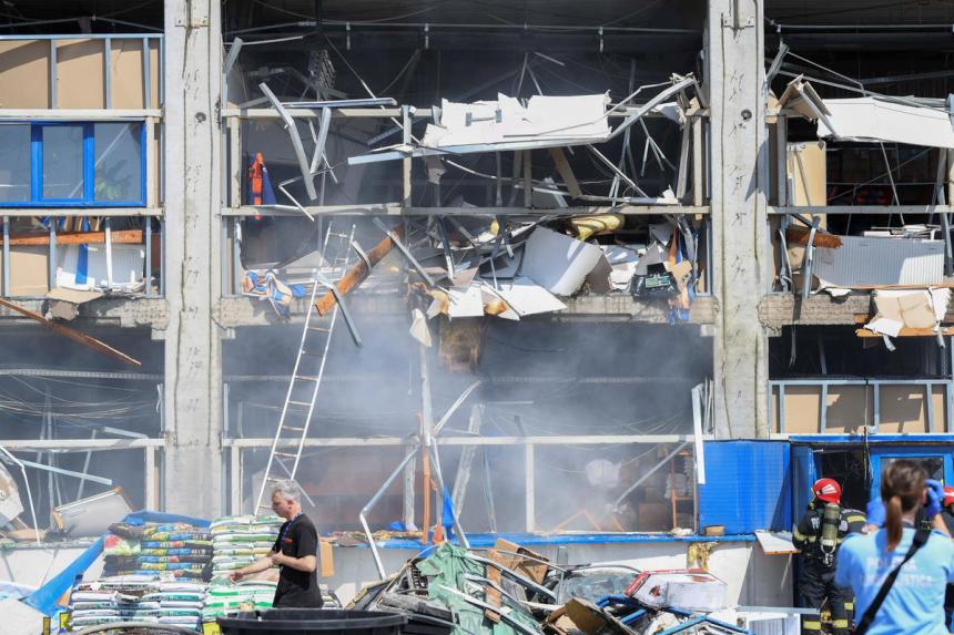 Explosion and fire injure 13 at Romanian home-improvement store | The ...