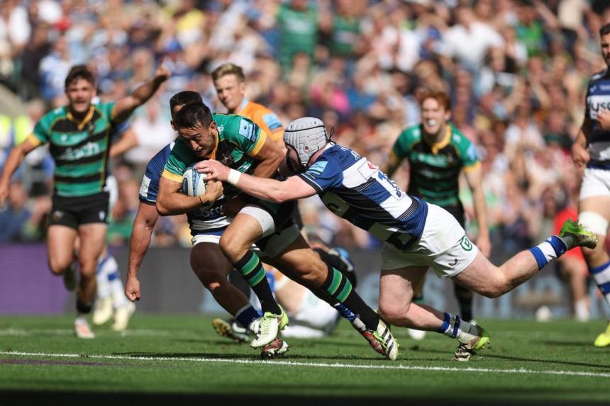 Northampton edge out 14-man Bath in thriller to win title | The Straits ...