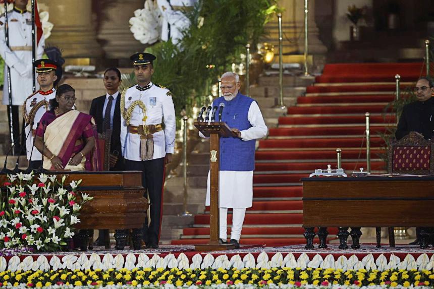 India’s Modi sworn in as PM for third term, faces coalition challenges ...
