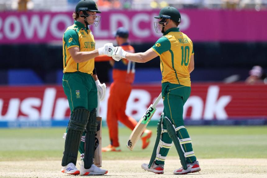 South Africa eye Super Eight stage with four-run win over Bangladesh ...