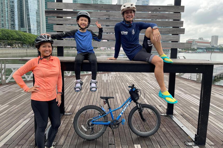 Dad-icated fathers: He trained son to be the youngest Singaporean to cycle around Singapore ...