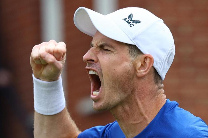 Murray wins at Queen's in 1,000th professional match | The Straits Times