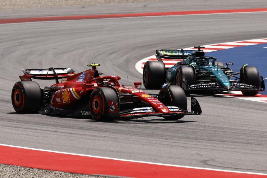 Sainz disappointed by Ferrari's lack of pace | The Straits Times