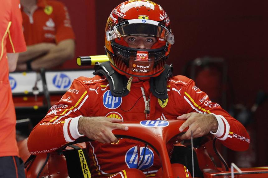 Sainz disappointed by Ferrari's lack of pace | The Straits Times