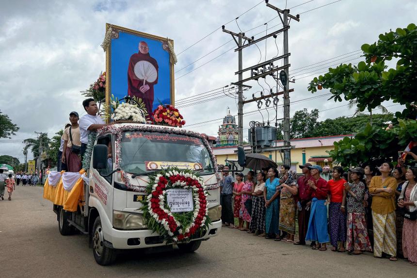 Thousands mourn Buddhist abbot killed by Myanmar security forces | The ...