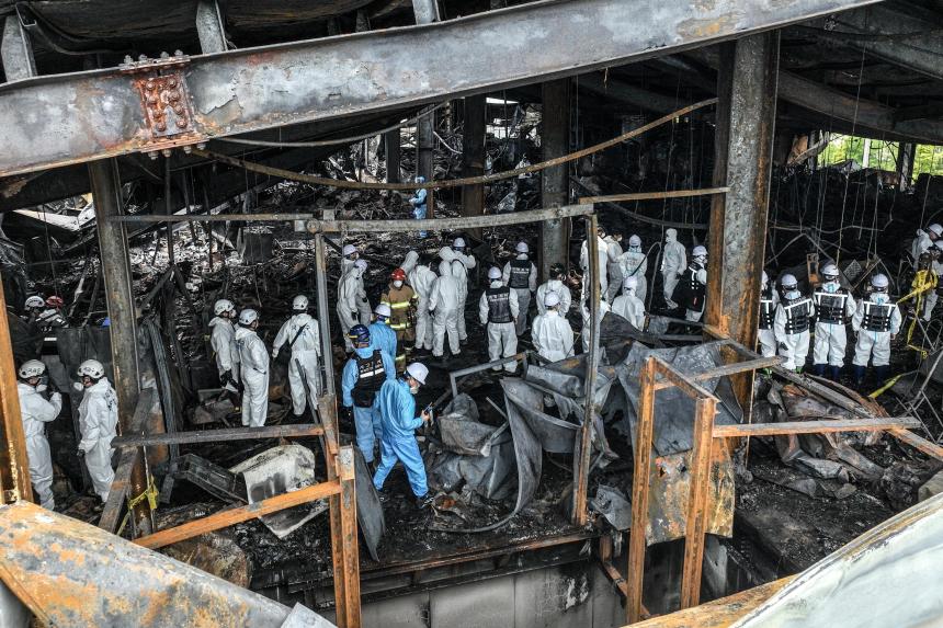 Fatal fire at lithium battery plant in South Korea exposes 5-year ...