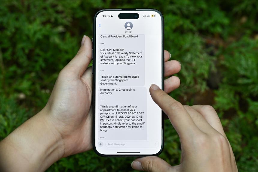 More than 9 million SMSes sent through new ‘gov.sg’ sender ID as at ...