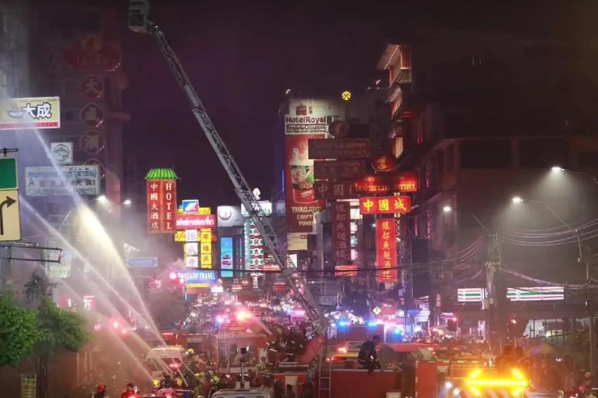 Major fire in Bangkok’s Chinatown injures dozens, damages hotels | The ...